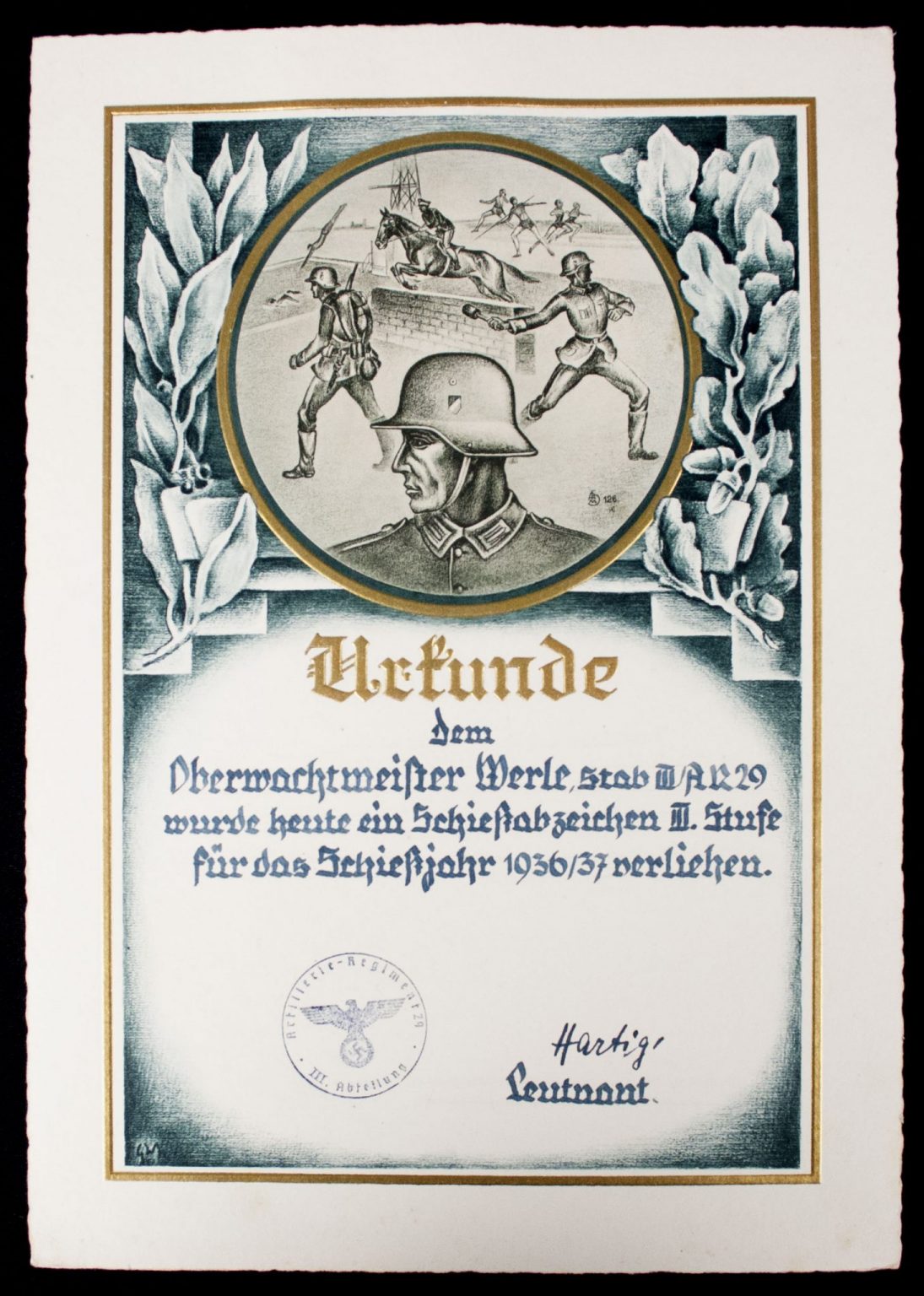 Oberleutnant Herbert Werle group with two tunics, 2 photoalbums and ...