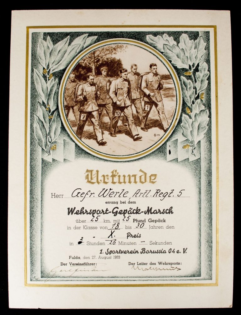 Oberleutnant Herbert Werle group with two tunics, 2 photoalbums and ...