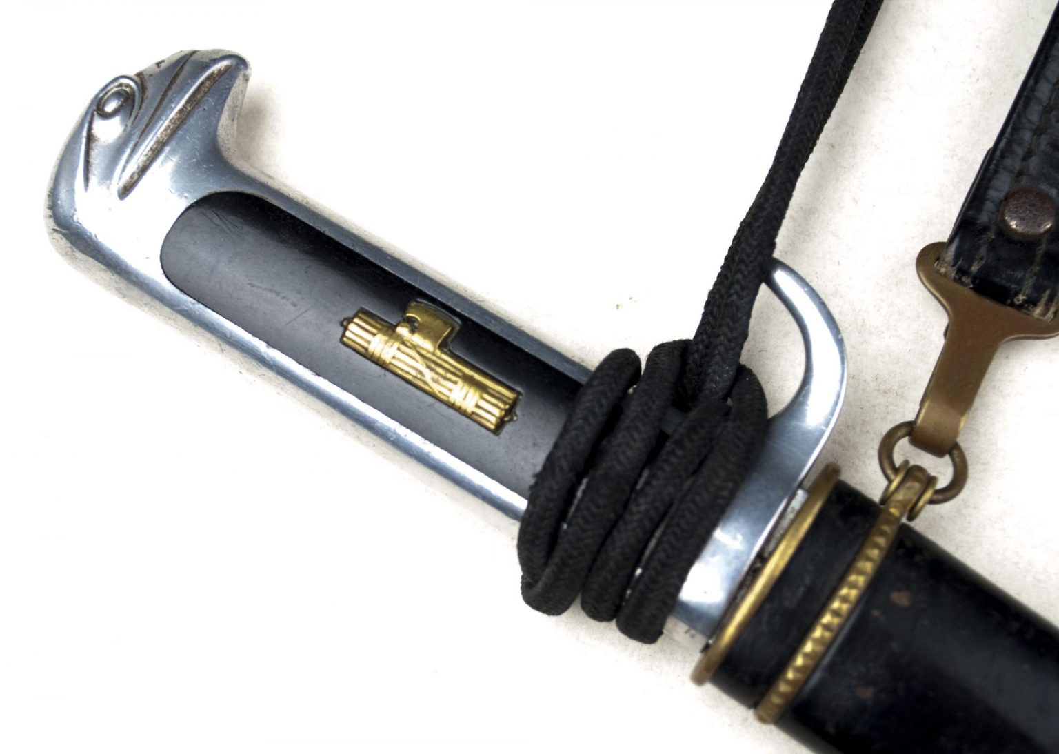 Italian MVSN Officers Dagger delux type Model 1939 with leather hanger ...