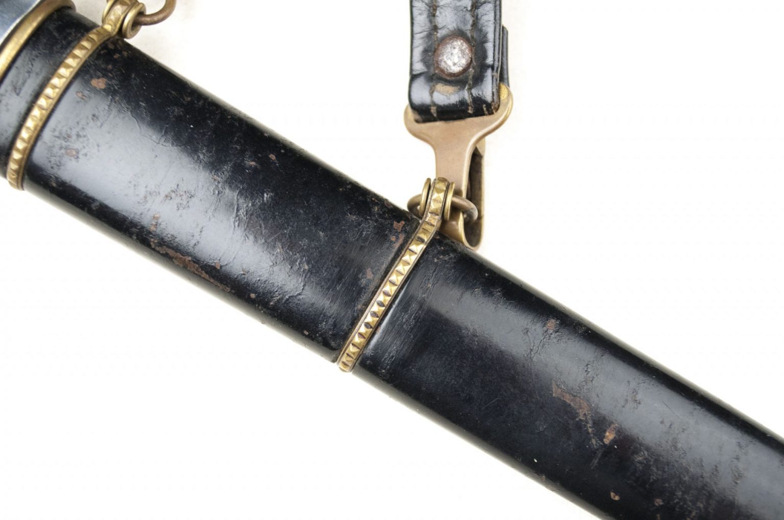 Italian MVSN Officers Dagger delux type Model 1939 with leather hanger ...