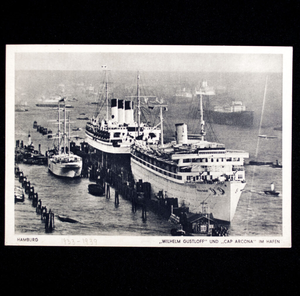 (Postcard) DAF/KDF Ships “Wilhelm Gustloff” und “Cap Arcona” im Hafen