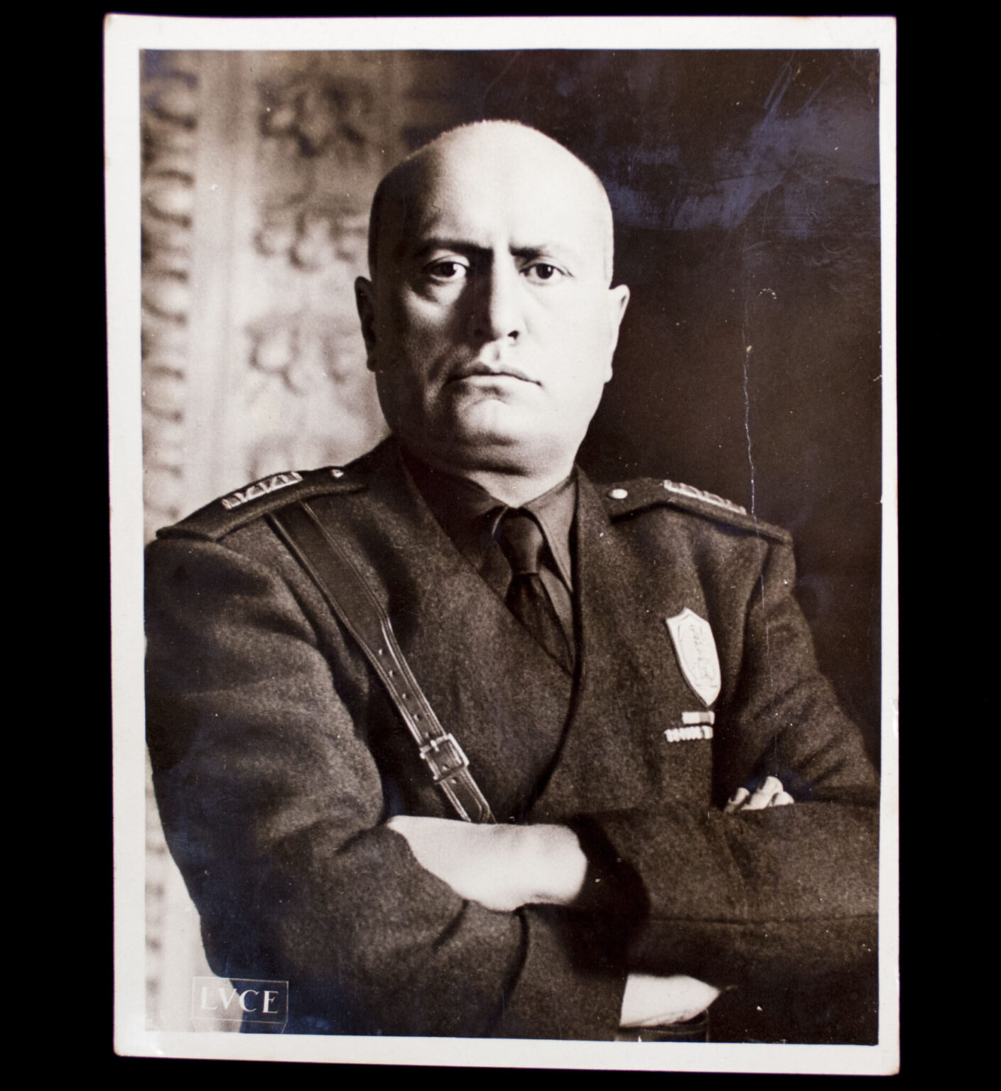 (Italy) Large pressphoto Mussolini (by Instituto Nazionale LUCE)