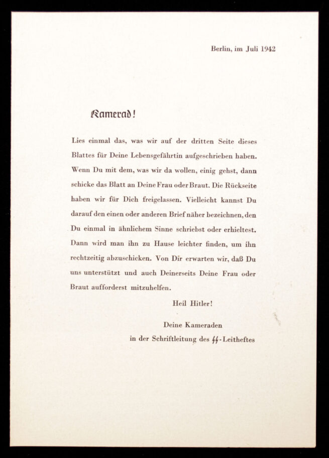 SS Leitheft 8. Jahrgang Heft 2. 1942 (Including Die Ritterkreuzträger der Waffen SS + special ...