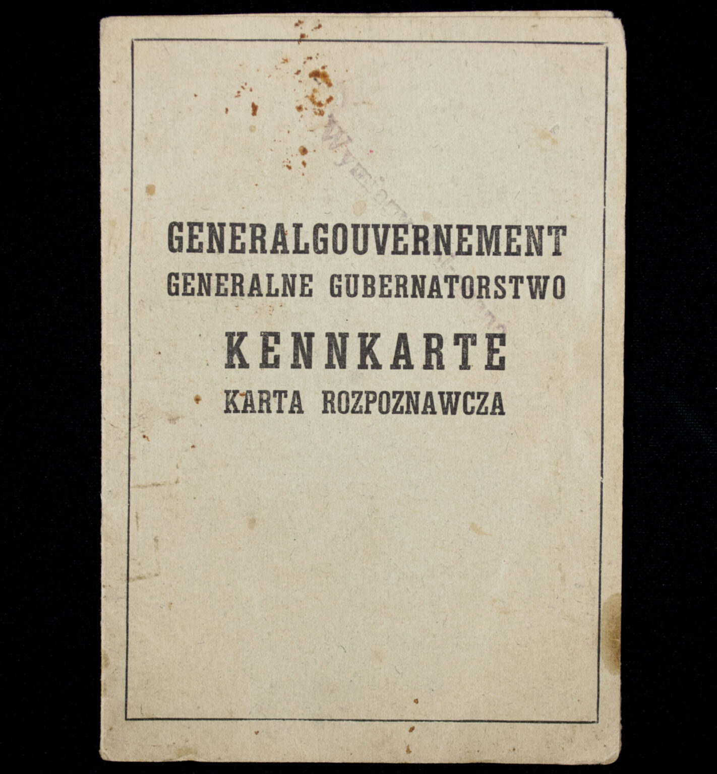 Generalgouvernement Kennkarte (1942)