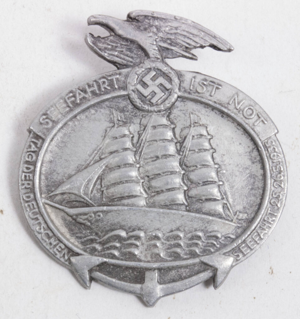 Seefahrt ist Not 1935 abzeichen (mm J. Dinnebier Nachf.Lüdenscheid)