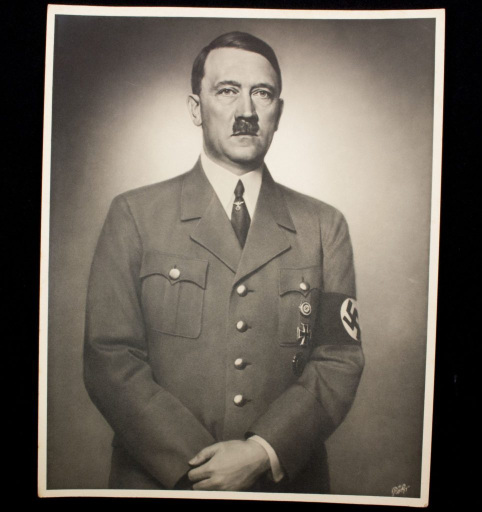 (Photo) Adolf Hitler – Photo-Röhr (large size 30x24cm)