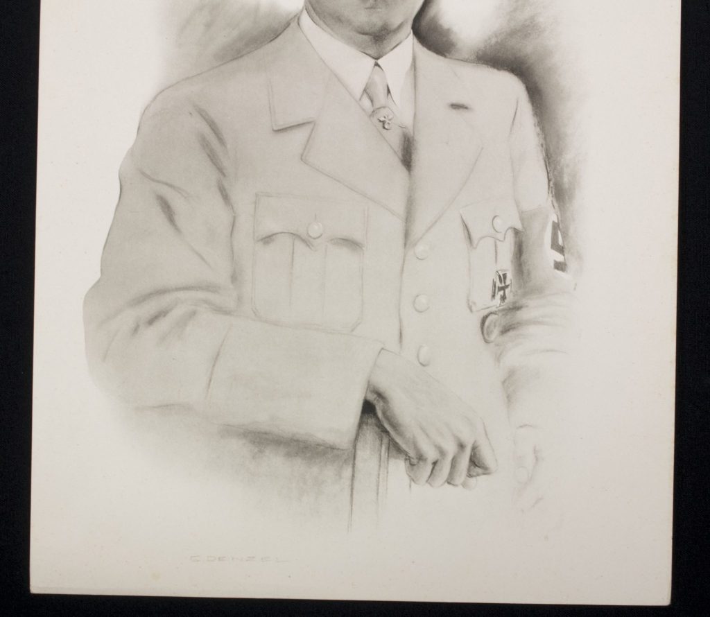 (Photo) Der Führer Adolf Hitler photo-drawing by E.Denzel (Large size ...