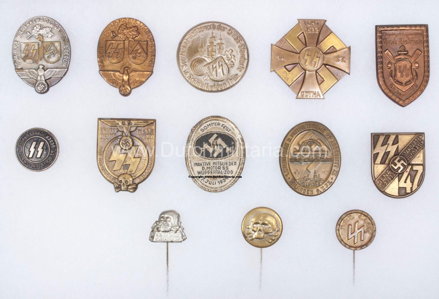 Instant SS daybadges / SS abzeichen collection – AN EXTREMELY RARE AND ...