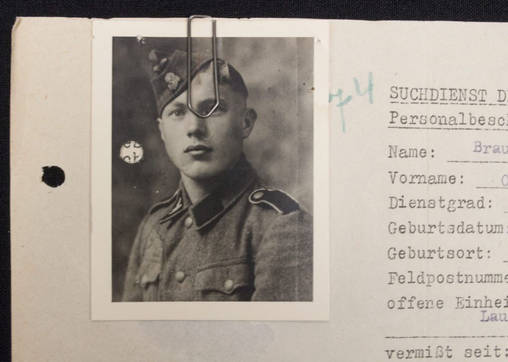 SS – Hiag Tracing Service File card for a SS-Schütze