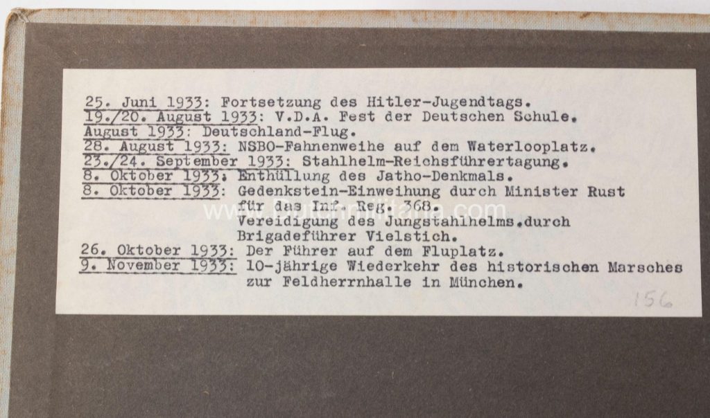 (Photoalbum) NSDAP early album from 1933 with many NSDAP key figures ...