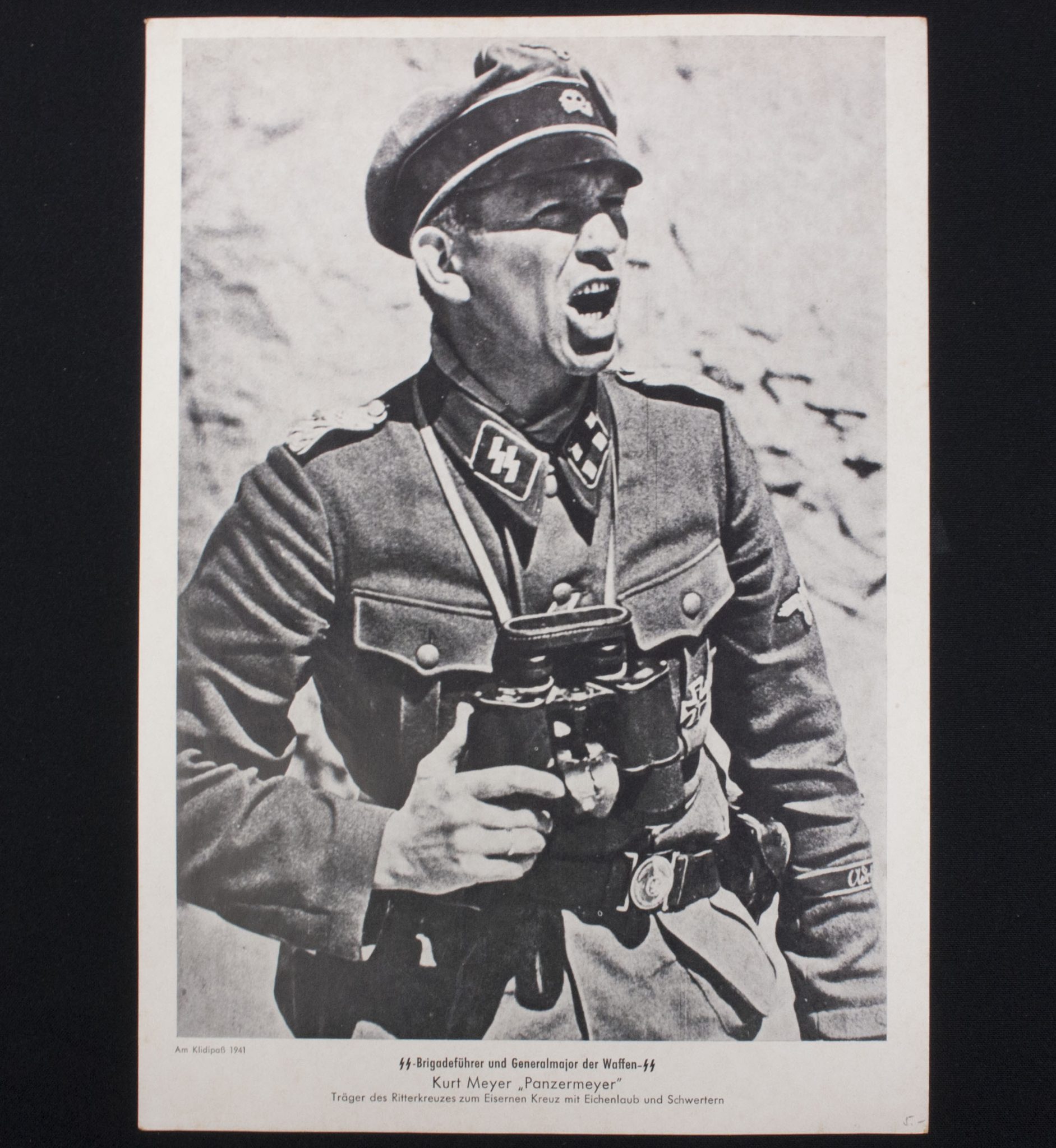 (Print) SS-Brigadeführer und Generalmajor der Waffen-SS Kurt Meyer “Panzermeyer” (30 x 21,5 cm ...