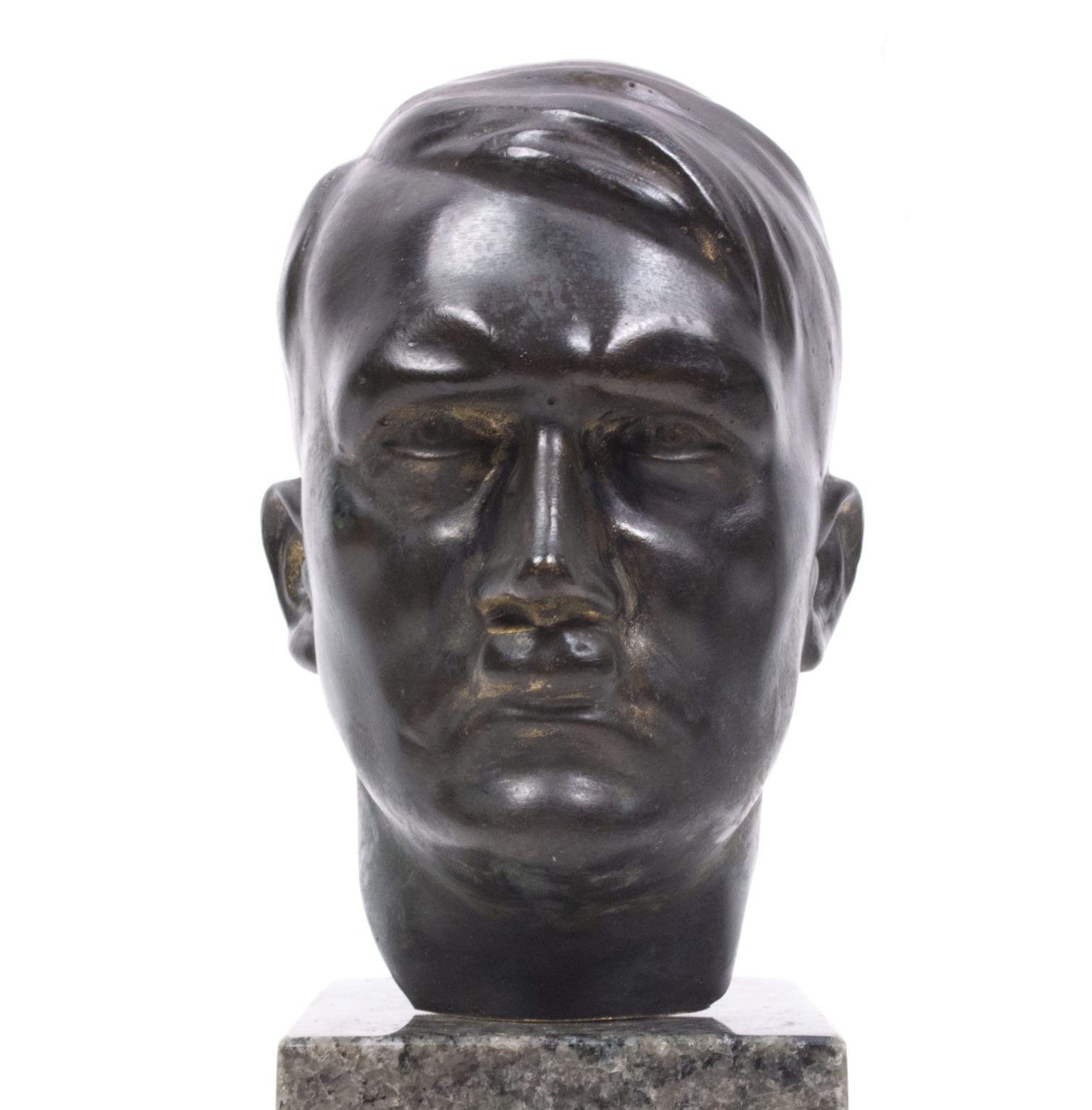 Small Hitler bust on marble base