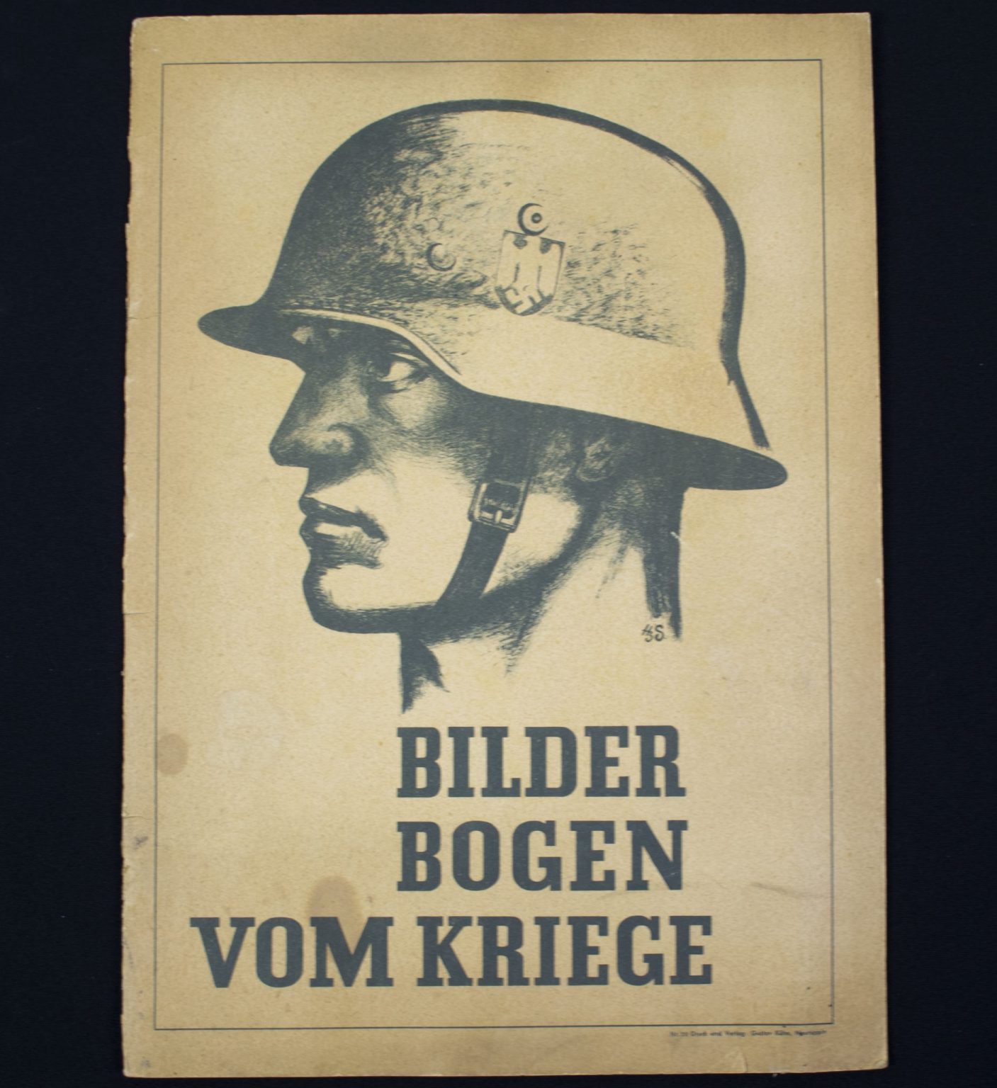 (Large propaganda map) Bilder Bogen vom Kriege (41 x 30 cm)