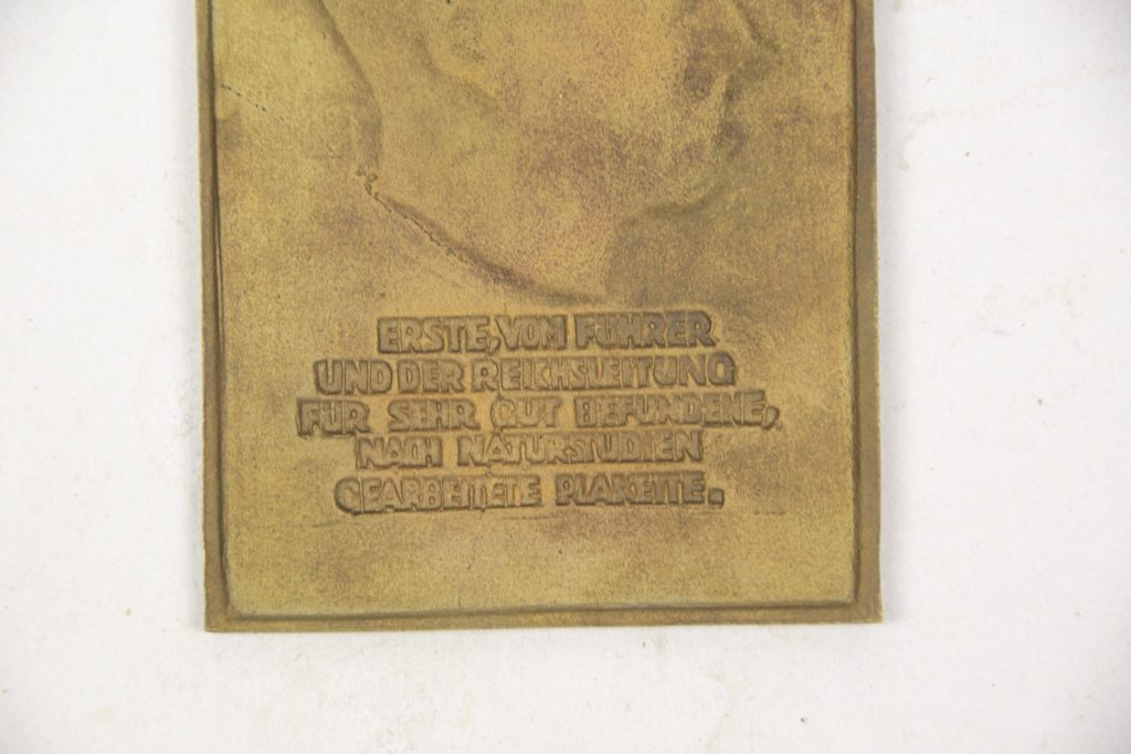 Plakette Adolf Hitler in case (Heinrich Moshage)