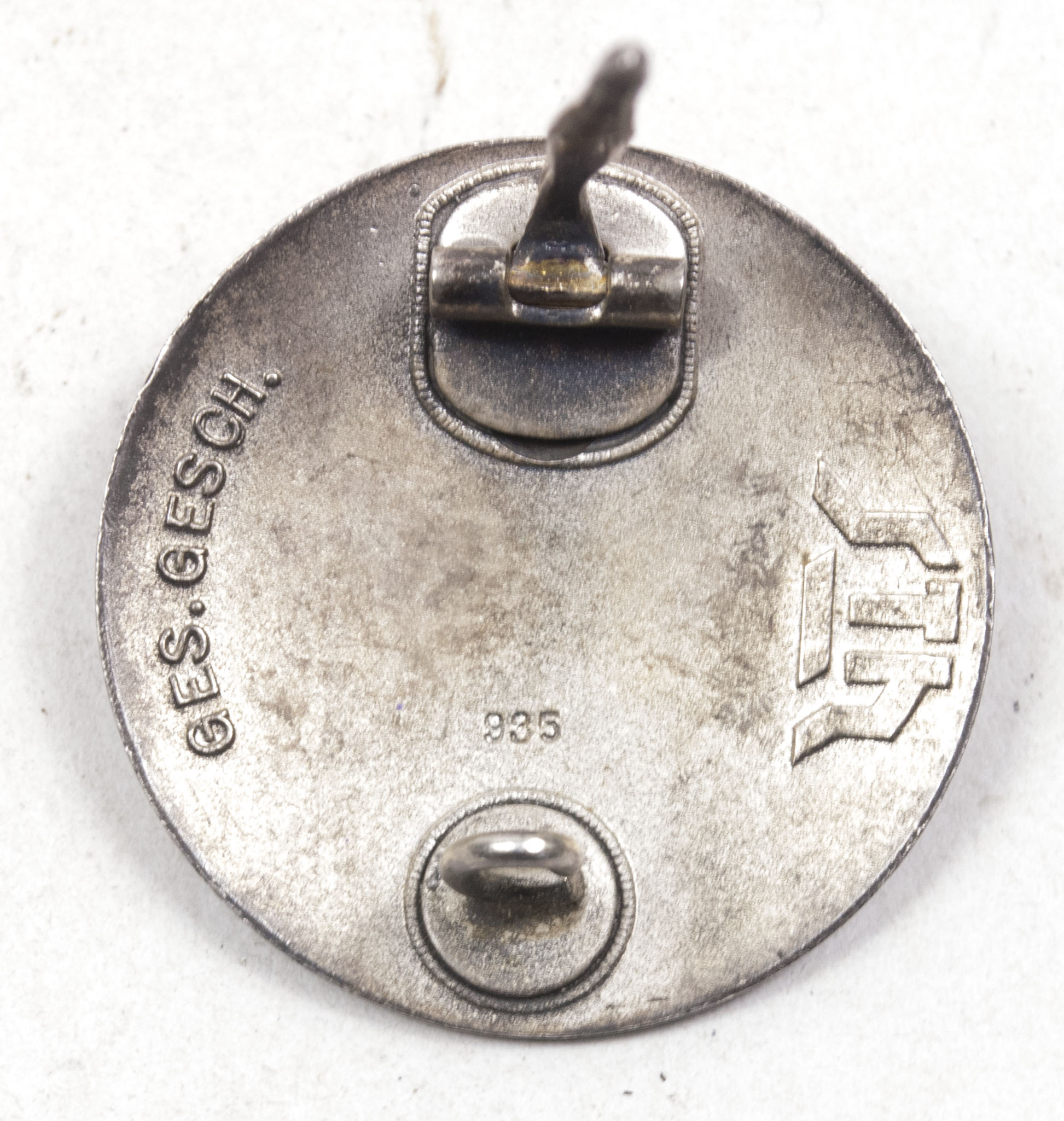 Stahlhelmbund Diensteintrittabzeichen 1931 (Hallmarked “935” silver)